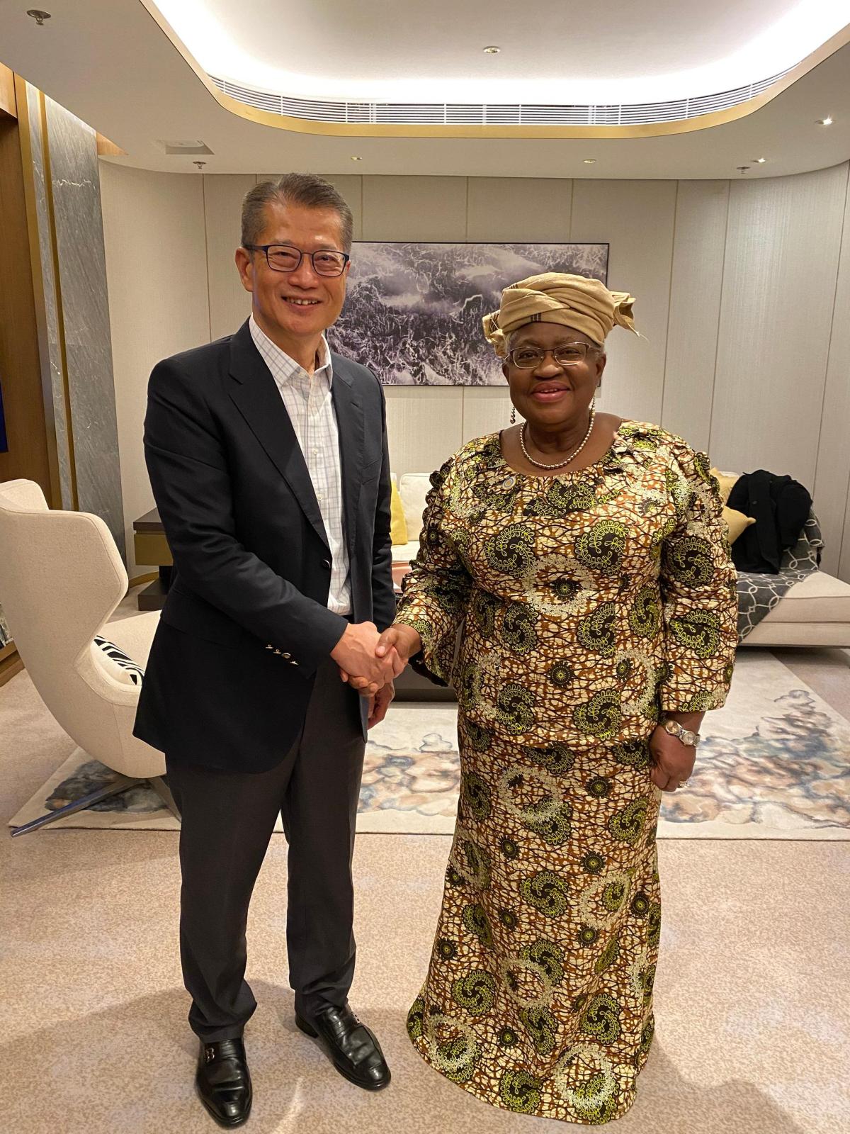 Paul Chan meets Director-General of WTO