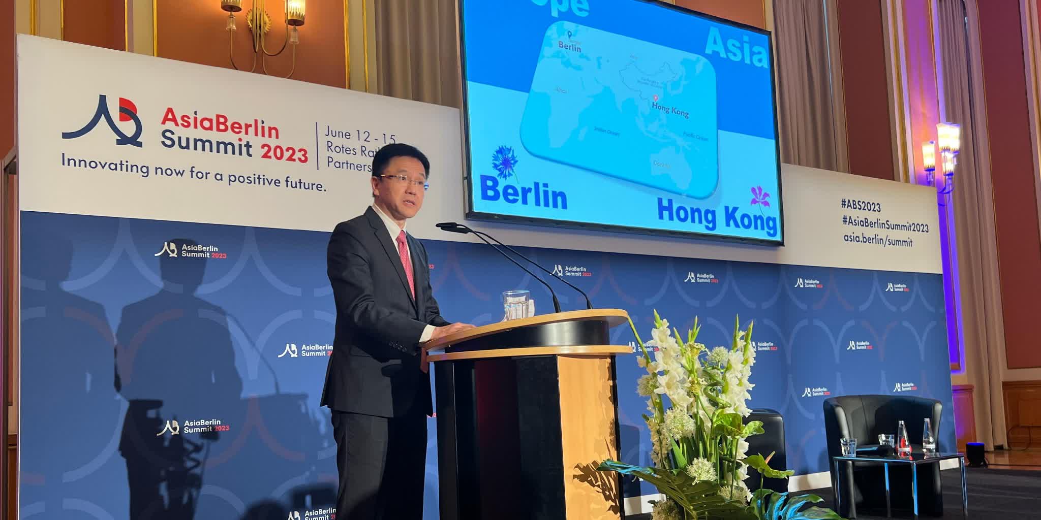 Sun Dong attends AsiaBerlin Summit 2023 in Berlin, Germany