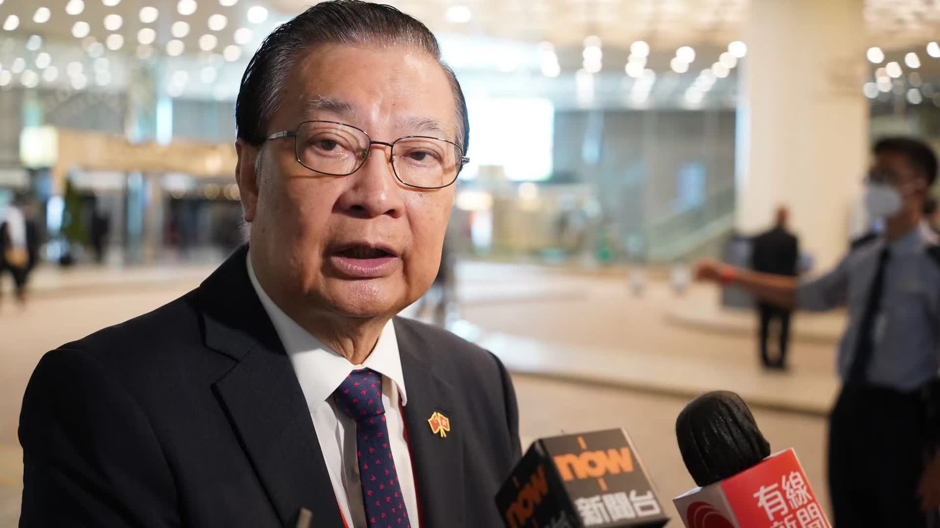 Voter turnout in line with expectations, Tam Yiu-chung says
