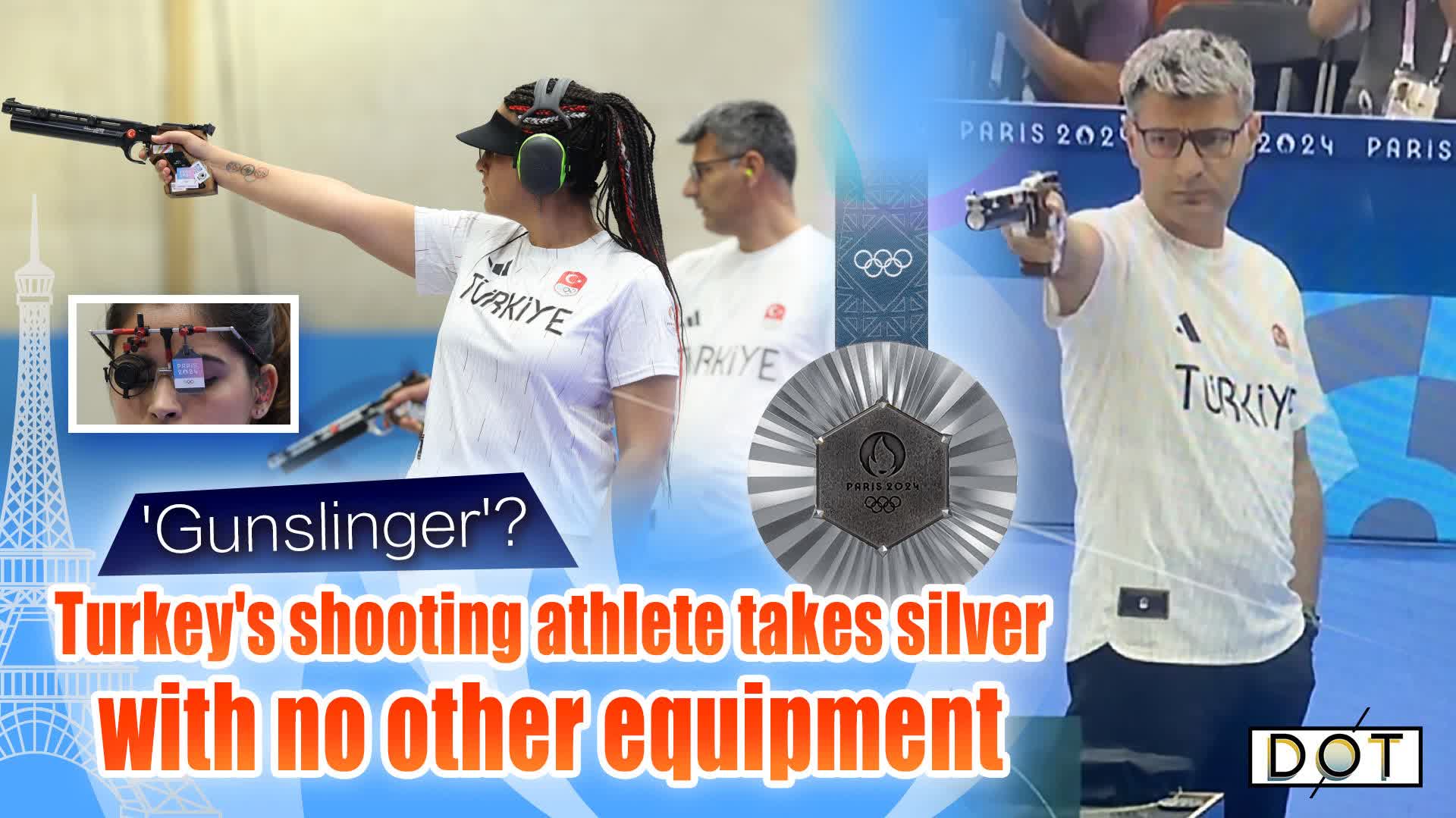 'Gunslinger'? Turkey's shooting athlete takes silver with no other ...