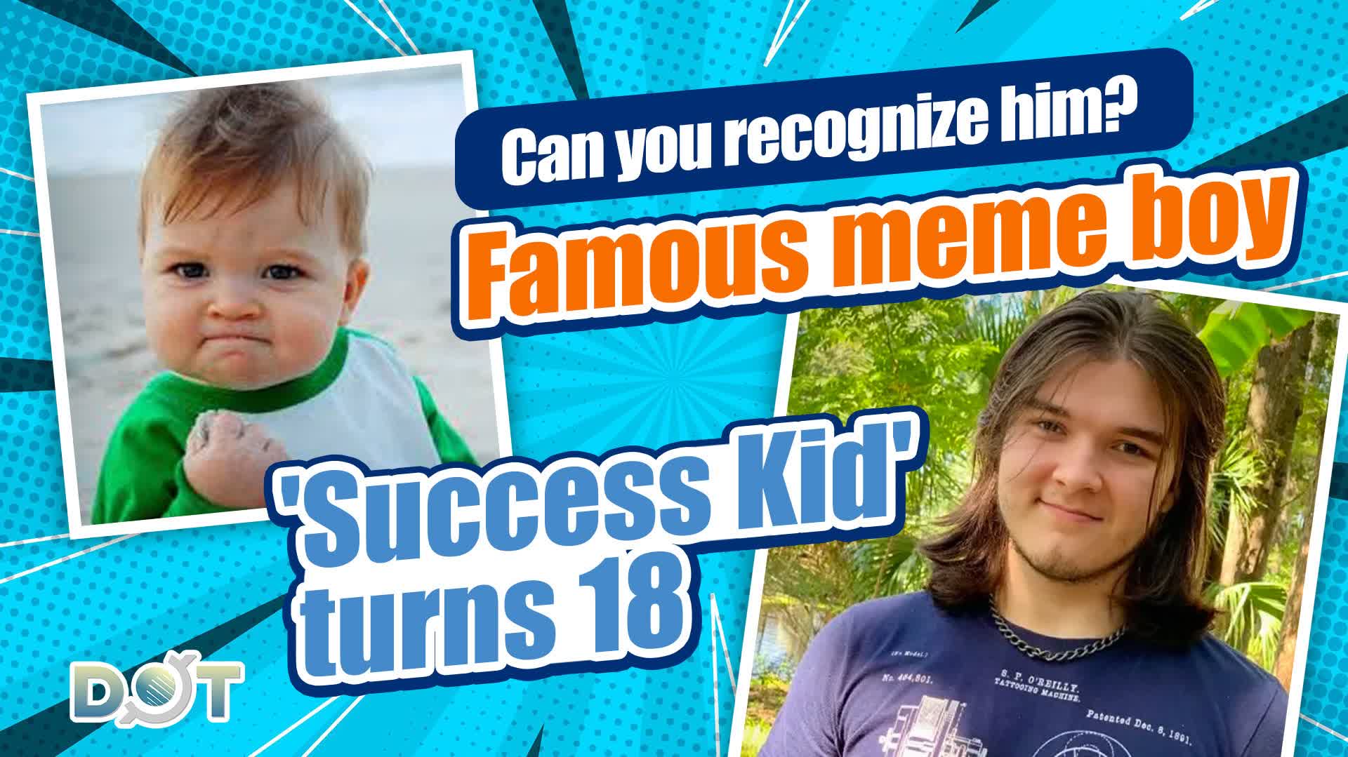 Can you recognize him? Famous meme boy 'Success Kid' turns 18