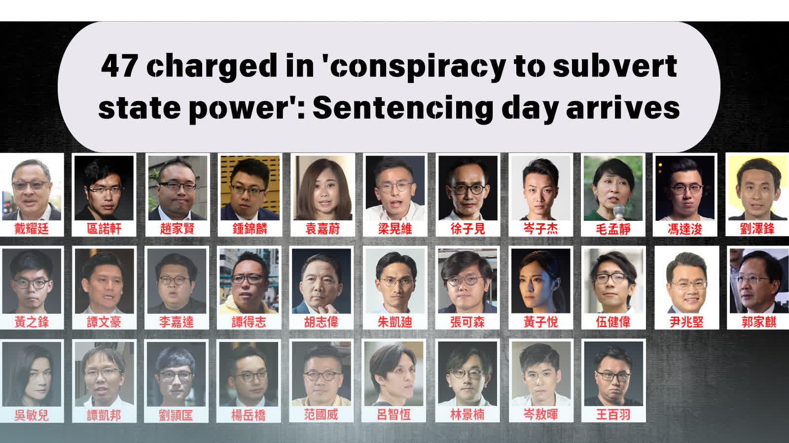 47 charged in 'conspiracy to subvert state power': Sentencing day arrives