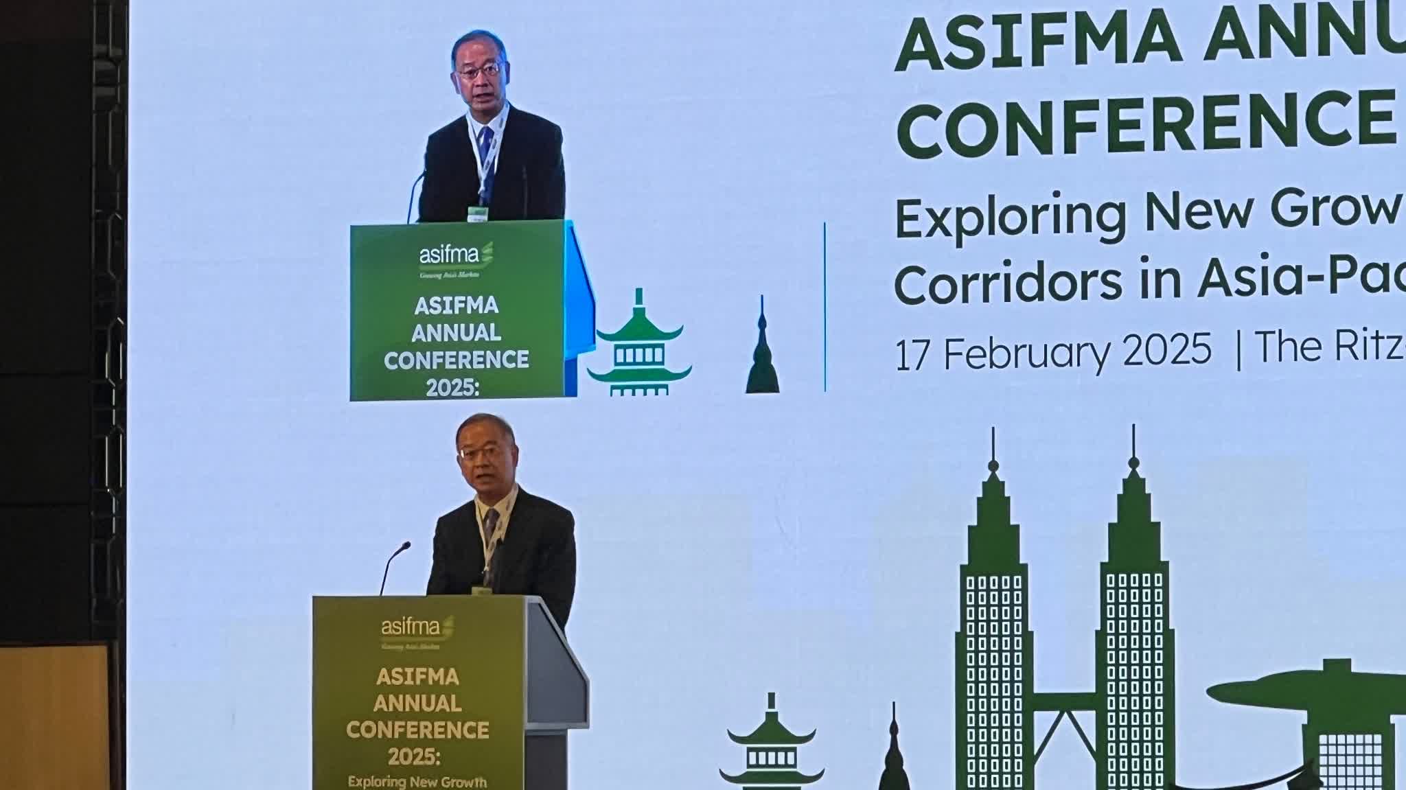 Eddie Yue highlights HK's financial role in China-ASEAN corridor at ASIFMA conference