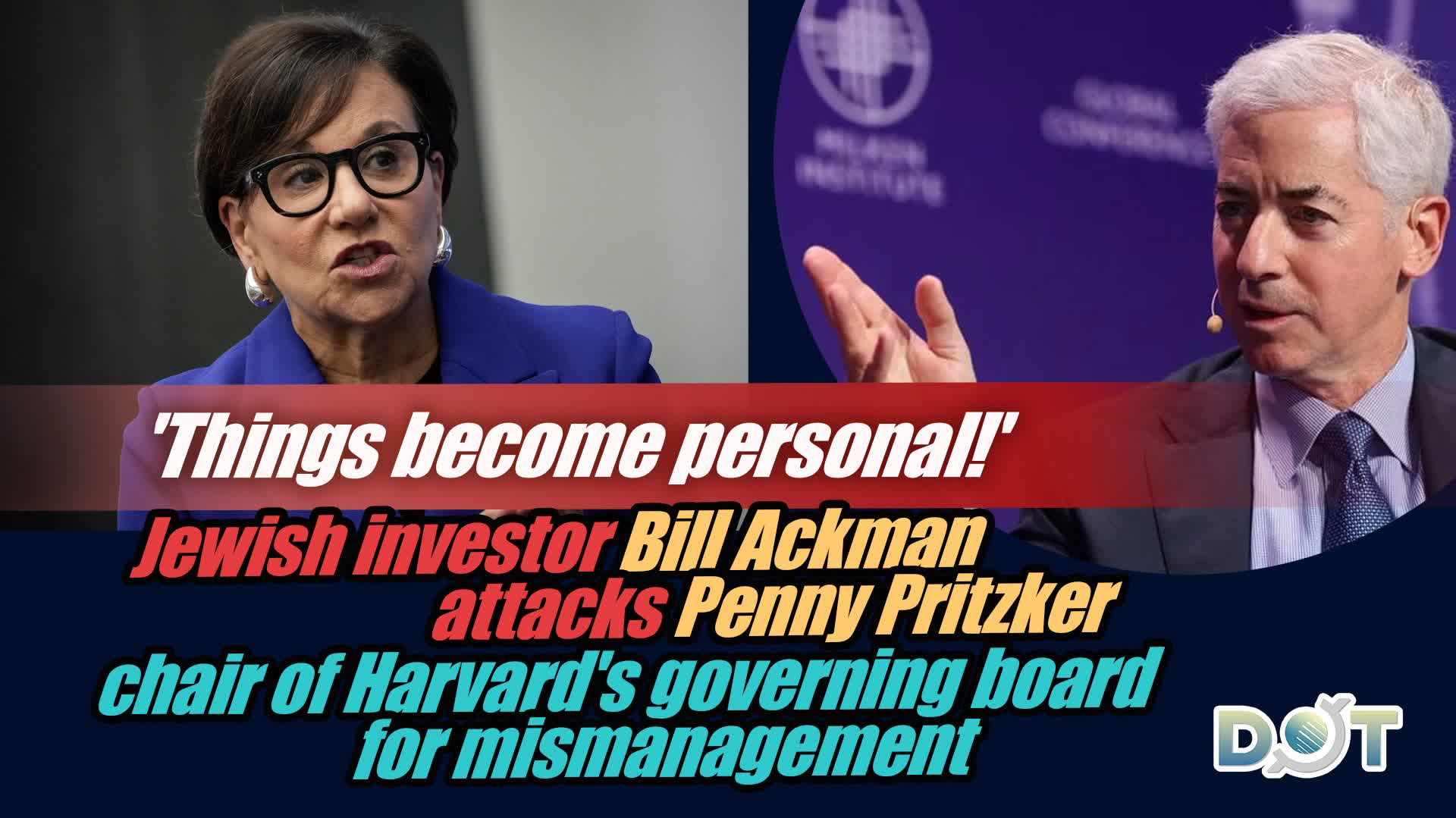 'Things become personal!' Jewish investor Bill Ackman attacks Penny ...
